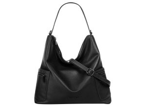 4022581348414 - Umhängetasche BETTY BARCLAY Damen Gr B H T 36cm x 34cm x 13cm onesize schwarz Kunstfaser leicht glänzend unifarben Taschen