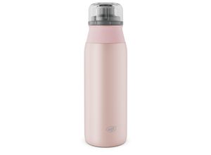 4002458524554 - Trinkflasche ALFI ELEMENT BOTTLE Edelstahlkörper spülmaschinenfest pastel rose mat H2229cm Edelstahl Kunststoff Tritan Silikon Trinkflaschen 06l Free-Flow Trinksystem mit intuitivem Schraubverschluss