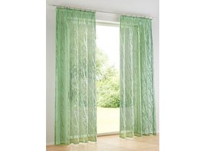 6972314566463 - Gardine HEINE HOME Gardinen Gr 175 cm Multifunktionsband 140 cm grün Transparente Gardinen