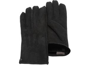 4260581921866 - Lederhandschuhe PEARLWOOD Damen Gr 85 schwarz Materialmix Handschuhe atmungsaktiv Wärmeregulierend Wind - und Wasserabweisend