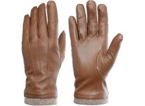 4260478657137 - Lederhandschuhe PEARLWOOD Daisy Damen Gr 75 caramel Schafsleder Handschuhe Touchscreenfähig - mit 10 Fingern bedienbar Ziernähte