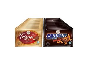 4316268720779 - Schokoliebe Peanut Champion & Trigger verschiedene Sorten 400 g 24er Pack