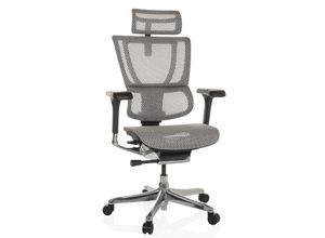 4064323035671 - Luxus Chefsessel ERGOHUMAN SLIM GEN2 Netzstoff mit Armlehnen (höhenverstellbar) hjh OFFICE