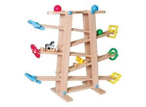 4018501079933 - SpielMaus Holz Kugelbahn mit Rollelementen