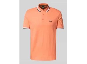 4063541944215 - Regular Fit Poloshirt mit Label-Stitching Modell PADDY