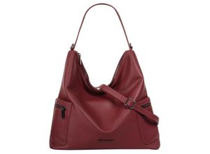 4022581348445 - Umhängetasche BETTY BARCLAY Damen Gr B H T 36cm x 34cm x 13cm onesize rot Kunstfaser leicht glänzend unifarben Taschen