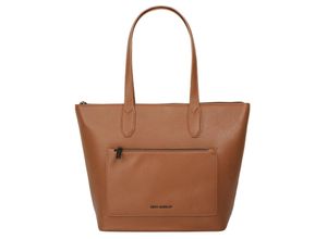 4022581348315 - Shopper BETTY BARCLAY Damen Gr B H T 42cm x 30cm x 13cm onesize braun (cognac) Kunstfaser leicht glänzend unifarben Taschen