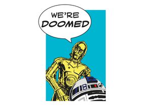 4055065163197 - Bild KOMAR Star Wars Classic Comic Quote Droids bunt (farbe bild(er) bunt) B50cm H70cm Holz Papier Bilder Wandbild zur Dekoration im Kinderzimmer - ohne Rahmen