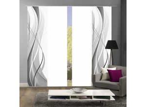 4056751138703 - Schiebegardine HOME WOHNIDEEN WUXi grau B60cm H245cm Polyester Gardinen HxB 245x60 inkl Befestigungszubehör 4056751138703 - Schiebegardine HOME WOHNIDEEN WUXi grau B60cm H245cm Polyester Gardinen HxB 245x60 inkl Befestigungszubehör