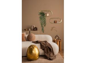 4251820312279 - Wandregal MIRRORS AND MORE Joyce gold (goldfarben) B43cm H18cm T10cm Metall Regale Mit Metallstreben Wandmontage