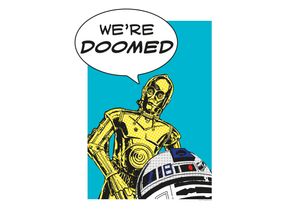 4055065163210 - Bild KOMAR Star Wars Classic Comic Quote Droids bunt (farbe bild(er) bunt) B30cm H40cm Papier Holz Bilder Wandbild zur Dekoration im Kinderzimmer - ohne Rahmen