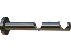 4042627405598 - Kombiträger INDEKO silber (edelstahlfarben innenlaufsysteme) Ø2cm Gardinenstangenhalterungen Ø 20 mm für Vorhangstangen und Innenlaufsysteme