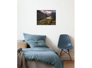 4055065031724 - Leinwandbild Keilrahmenbild - Northern Light - Größe 40 x 30 cm Baum Berge Blumen Blätter Foto Jahreszeiten Landschaft Meer Natur Palmen Strand (Packung 1 St) 40x30 cm (Breite x Höhe) Keilrahmenbild bunt