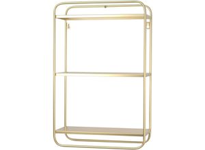 4046884099316 - Wandregal gold (goldfarben) B36cm H56cm T15cm Metall HOFMANN LIVING AND MORE Regale
