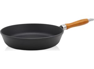 4006776061715 - Bratpfanne KRÜGER Einsenguss Pfanne RUSTICA schwarz H5cm Ø24cm Pfannen für Induktions-Kochfelder geeignet
