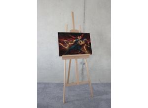 4055065032455 - Leinwandbild KOMAR Doctor Strange Sorcerer Supreme - Größe 60 x 40 cm bunt (farbe rahmen braun farbe bild(er) bunt) B60cm H40cm T2cm Papier Holz Bilder Keilrahmenbild mit Echtholzrahmen Kinderzimmer