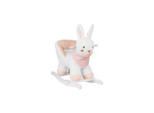 3800171213905 - Kikka boo Schaukeltier Hase mit Sitz Rückenlehne Holzgriffe Kufen bis 30 kg rosa