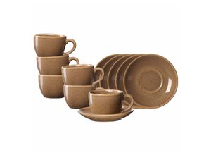 4262517048081 - Kaffeetassen mit Untertassen Sahara 230 ml 6er Set