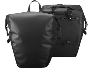 4050296123088 - Fahrradtasche SACHSENRAD Fahrradtasche Cargo Plus schwarz Taschen Kinder B H T 49cm x 38cm PVC wasserabweisend B49cm H38cm
