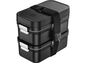 4009839685804 - Lunchbox ZWILLING Fresh & Save schwarz Kunststoff Lebensmittelaufbewahrungsbehälter Vakuum Lunch Box to Go Modulares Boxensystem