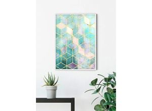 4055065152924 - Bild KOMAR Mosaik Verde bunt (farbe bild(er) bunt) B50cm H70cm Papier Holz Bilder Wandbild zur Dekoration - ohne Rahmen