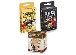 4250897429057 - Gomazing - Fußball Spiele Bundle (3-teilig) Trumpfstars Quizstars & DFB Retro Spieleset