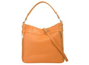 4260543048778 - Henkeltasche CLUTY Damen Gr B H T 35cm x 27cm x 9cm onesize orange Leder unifarben Taschen echt Leder Made in Italy