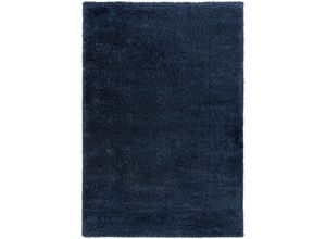 4255632539695 - Strapazierfähiger & Kuscheliger Hochflor-Teppich Lyne Farbe Blau 200x290 cm Kadima Design