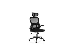 4064323108511 - Home Office Bürostuhl ERGOMY FLEX Stoff   Netzstoff mit Armlehnen