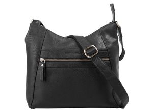 4022581315737 - Umhängetasche BETTY BARCLAY Damen Gr B H T 32cm x 28cm x 8cm onesize schwarz Leder Strukturmuster Taschen echt Leder