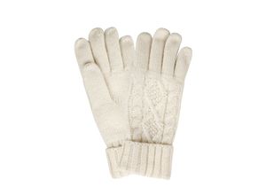 4042663072594 - Strickhandschuhe CAPELLI NEW YORK Damen weiß (ivory unifarben) Strick wärmend Materialmix Zopfmuster unifarben Handschuhe elegantes Zopfstrickmuster Umschlag am Bündchen Wollanteil 4042663072594 - Strickhandschuhe CAPELLI NEW YORK Damen weiß (ivory unifarben) Strick wärmend Materialmix Zopfmuster unifarben Handschuhe elegantes Zopfstrickmuster Umschlag am Bündchen Wollanteil