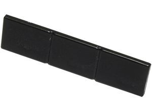 4003018382461 - Gardinenstangen-Endstück 3-läufig Gr 1 schwarz (schwarz matt) B15cm L55cm Gardinenstangenendstücke Serie Flächenvorhang-Technik Atlanta 3-läufig