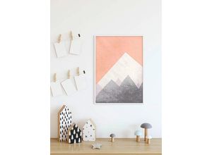 4055065153174 - KOMAR Poster Wild and Free Mountain Bilder Kinderzimmer Schlafzimmer Wohnzimmer Gr B H 40 cm x 50 cm Formen-Kunst 1 St bunt Poster
