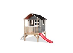 8720088268841 - Exittoys - Exit Holz Spielhaus Loft 300 Grau 185x260x225 cm