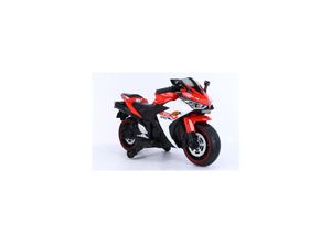 4260259870175 - ES-Toys Elektro Kindermotorrad 888 Stützräder LED-Scheinwerfer Batterieanzeige rot