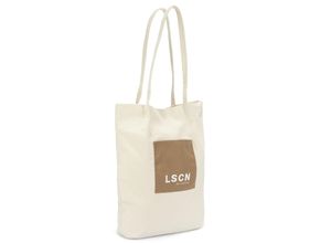 4068223082605 - Shopper LSCN BY LASCANA Kinder Gr B H T 30cm x 41cm x 12cm beige (beige taupe) Baumwolle unifarben Taschen Schultertasche Strandtasche Tragetasche VEGAN