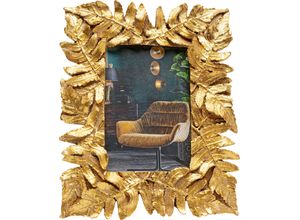 4025621530404 - Einzelrahmen DESIGN Bilderrahmen Gold Leaves 10x15cm gold (goldfarben) Polyresin Bilderrahmen