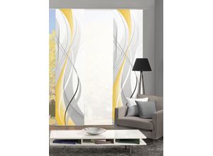 4056751344166 - Schiebegardine HOME WOHNIDEEN CARLISLE 3ER SET Gr 1 gelb B60cm H245cm Microfaser Polyester Gardinen HxB 245x60