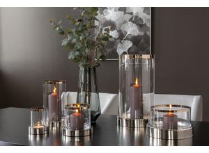 4042911584268 - Windlicht FINK EMPIRE Kerzenhalter Dekoglas elegantes Design silber (silberfarben) H28cm Ø175cm Eisen Glas Kerzenhalter in hochwertiger Qualität mit Platinumauflage und mundgbelasenem Glas 4042911584268 - Windlicht FINK EMPIRE Kerzenhalter Dekoglas elegantes Design silber (silberfarben) H28cm Ø175cm Eisen Glas Kerzenhalter in hochwertiger Qualität mit Platinumauflage und mundgbelasenem Glas
