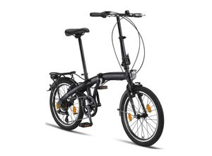 4260647782042 - Licorne Bike Conseres Premium Falt Bike in 20 Zoll - Fahrrad für Herren Jungen Mädchen und Damen - Shimano 6 Gang-Schaltung - Hollandfahrrad Zoll20 FarbeSchwarz