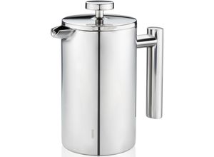 4006664161824 - French Press Kanne GEFU Kaffeebereiter GUSTAVO 600 ml silber B165cm H18cm T9cm Kaffeemaschinen Kaffeebereiter Einfaches Zubereiten von duftendem Kaffee und Tee 4006664161824 - French Press Kanne GEFU Kaffeebereiter GUSTAVO 600 ml silber B165cm H18cm T9cm Kaffeemaschinen Kaffeebereiter Einfaches Zubereiten von duftendem Kaffee und Tee
