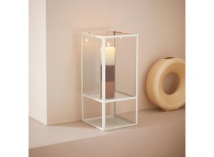 4064118892960 - Windlicht LEGER HOME BY LENA GERCKE Zhara Kerzenhalter Gr B H T 20 cm x 45 cm x 20 cm braun (caramel) Kerzenhalter aus Metall und Glas