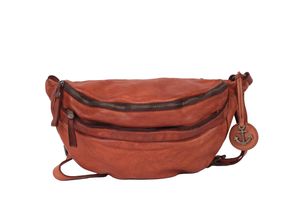 4046478081055 - Gürteltasche HARBOUR 2ND Kendall Damen Gr B H T 40cm x 18cm x 11cm braun (cognac) Rindsleder Taschen