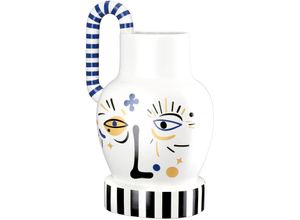 4063387590607 - Tischvase GILDE Henkelvase Fira weiß H 36 cm weiß B24cm H36cm T15cm Keramik Vasen