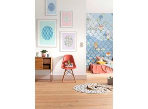 4055065156267 - KOMAR Poster Shelly Patterns Blue Bilder Kinderzimmer Schlafzimmer Wohnzimmer Gr B H 40 cm x 50 cm Formen-Kunst 1 St bunt Poster 4055065156267 - KOMAR Poster Shelly Patterns Blue Bilder Kinderzimmer Schlafzimmer Wohnzimmer Gr B H 40 cm x 50 cm Formen-Kunst 1 St bunt Poster