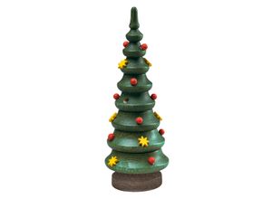 4260649066966 - Räuchermännchen SAICO ORIGINAL Räucher-Weihnachtsbaum inkl 5 Räucherkerzen Tannenduft grün H18cm L6cm T6cm Holz Räucherdeko BxHxT 6x18x6 cm