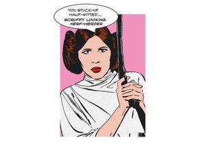 4055065163272 - Bild KOMAR Star Wars Classic Comic Quote Leia bunt (farbe bild(er) bunt) B30cm H40cm Holz Papier Bilder Wandbild zur Dekoration im Kinderzimmer - ohne Rahmen