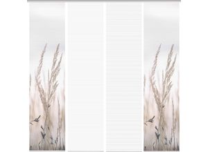 4056751415637 - Schiebegardine VISION S RELVA beige (natur) B60cm H260cm Polyester Gardinen DIGITALDRUCK