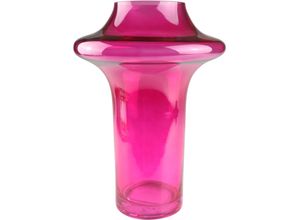 4056422204881 - Dekovase AM DESIGN Vibrant pinkfarbene Glasvase pink B20cm H29cm Glas Vasen Farbe und Energie für jeden Raum