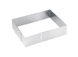 4006664143158 - Backrahmen Uno  Edelstahl  Metall  30 cm Schubladen  rechteckig  20x85x24 cm  Backen Backformen Obstkuchenformen